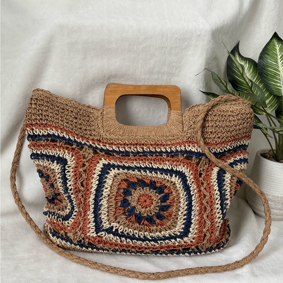 Bags | Nwt Straw Braided Bag | Poshmark
